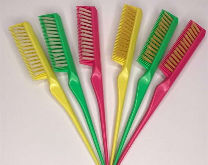 New Old Stock Vintage Teasing Comb Green Pink or Yellow 1950s 1960s ...