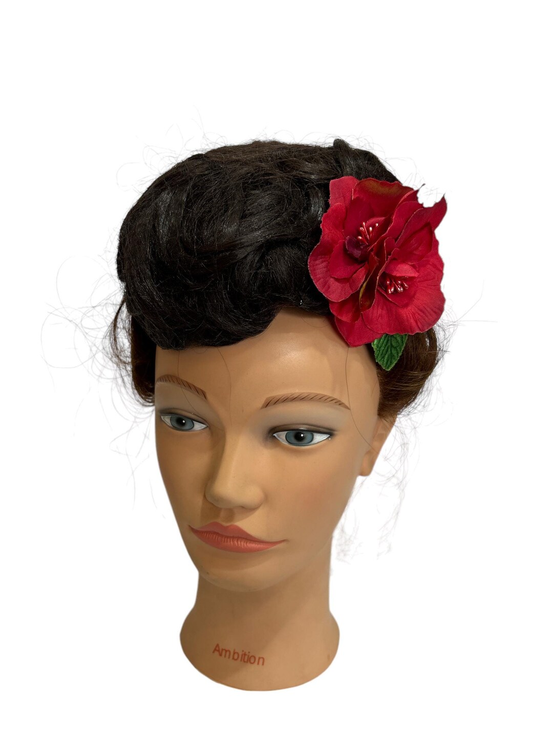 Red Blossom Pin up Hair Flower - Etsy