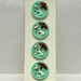 4 X 16mm Novelty Hand Painted Poodle Buttons Genuine 1950s Vintage New ...