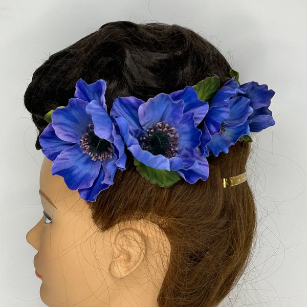 Blue Hair Flower - Etsy