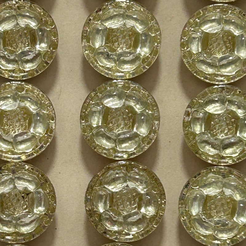 Clear Glass Buttons - Etsy