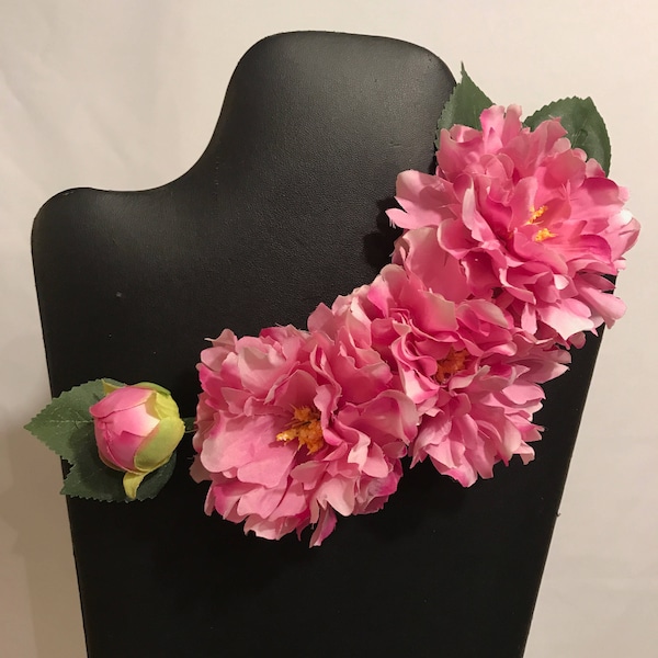 Pink Hair Flower - Etsy