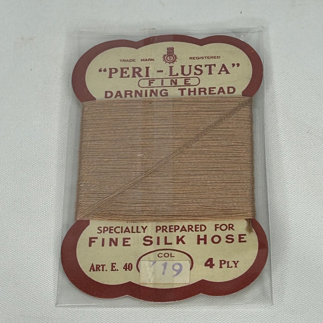 Unused Vintage 1940's PERI-LUSTA 4 Ply Fine Silk Darningthread Vintage ...