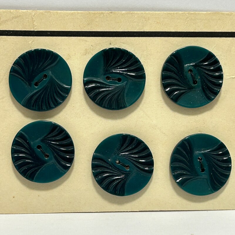 Teal Buttons - Etsy