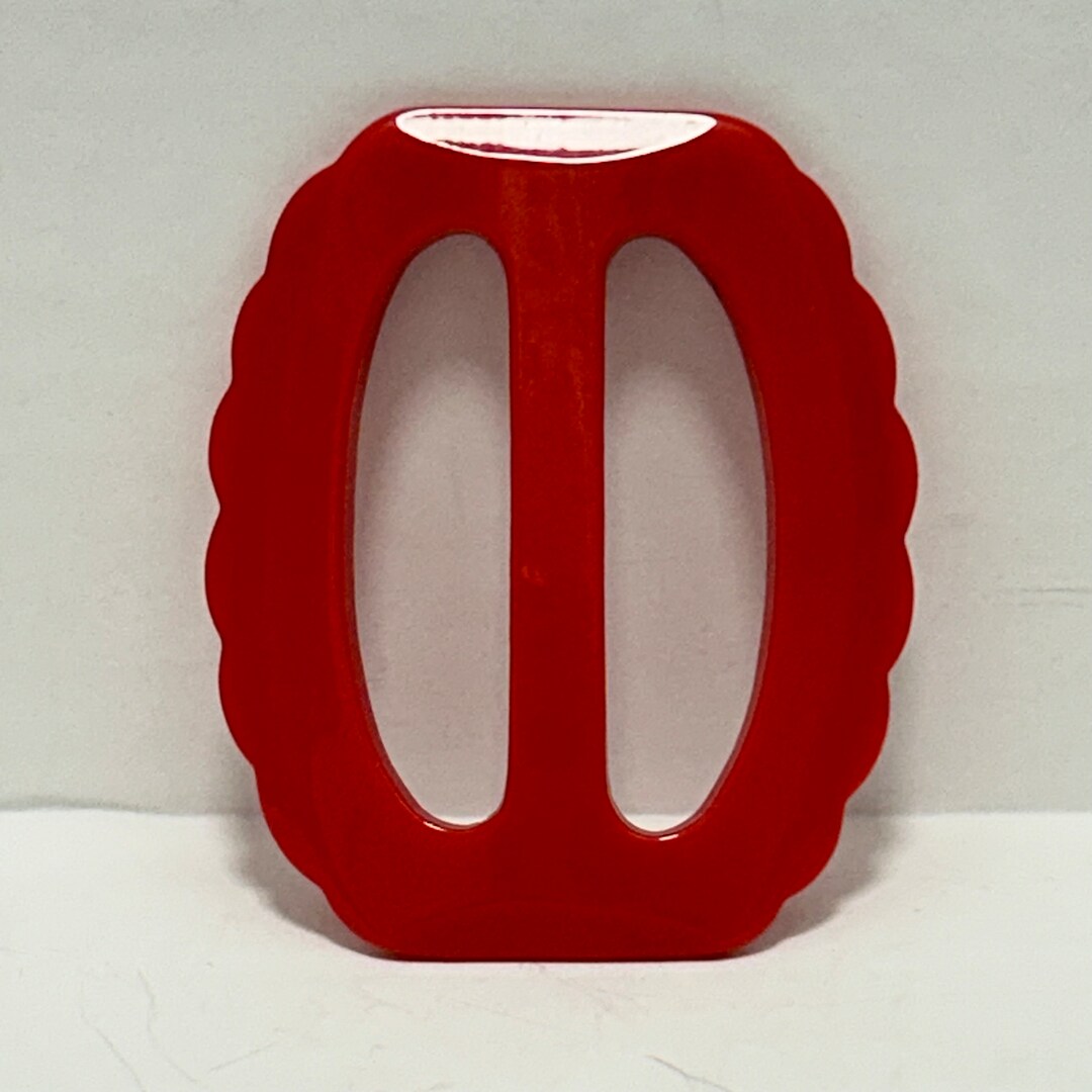 1940s Early Plastics Red Buckle 45mm X 38mm Vintage New Old - Etsy