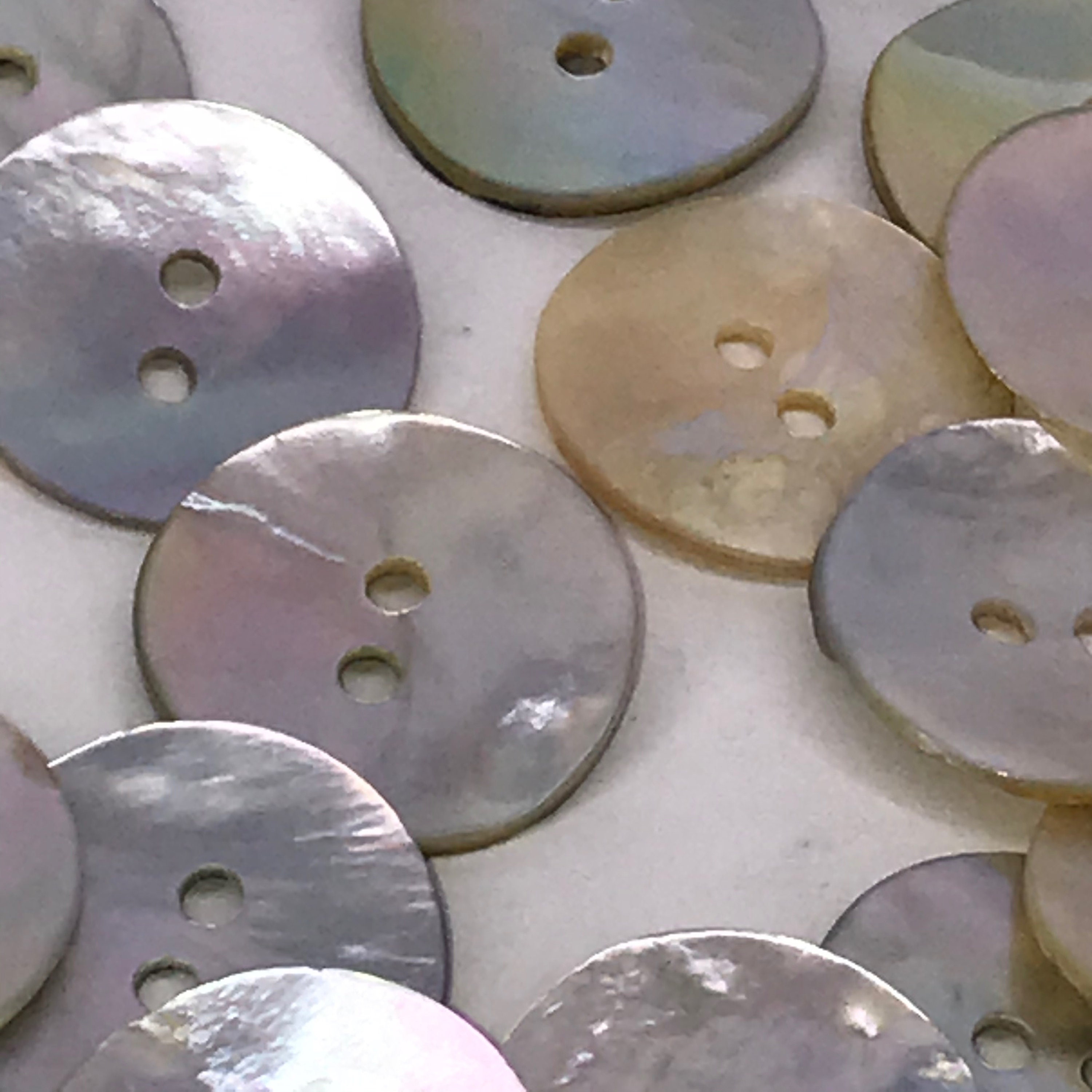 20 x 2 Hole Mother Of Pearl Shell Buttons 18mm Original | Etsy