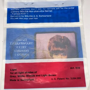 1960's Vintage Deadstock New Stock 2 Pack SOLIDA Transparent Ultra Fine ...