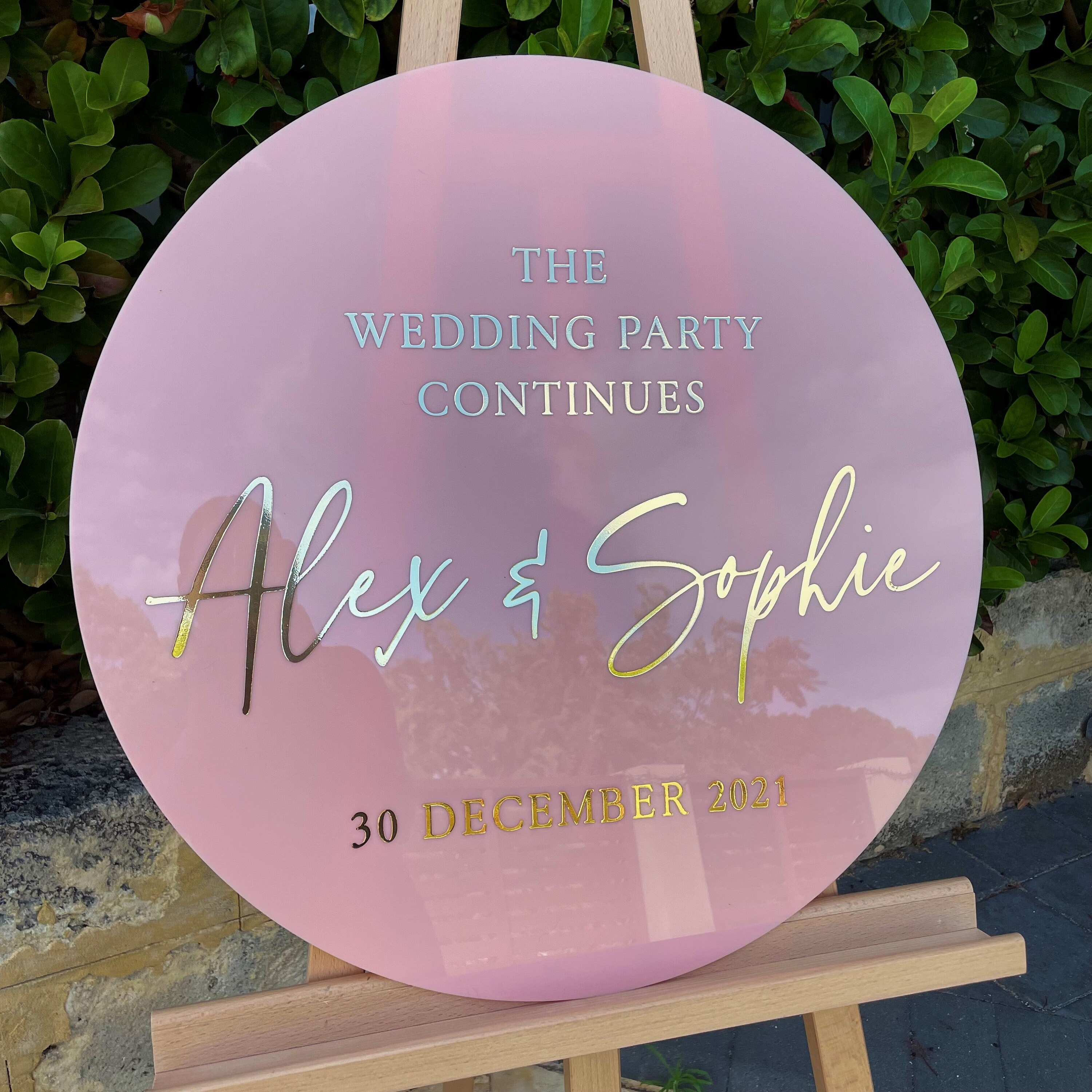 Custom Round Acrylic Party Sign Round Acrylic Birthday Sign - Etsy ...