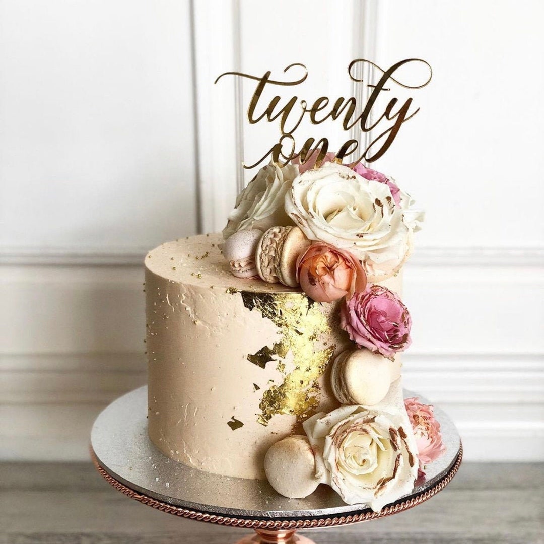 21st Cake Topper Twenty First Cake Topper custom Cake - Etsy