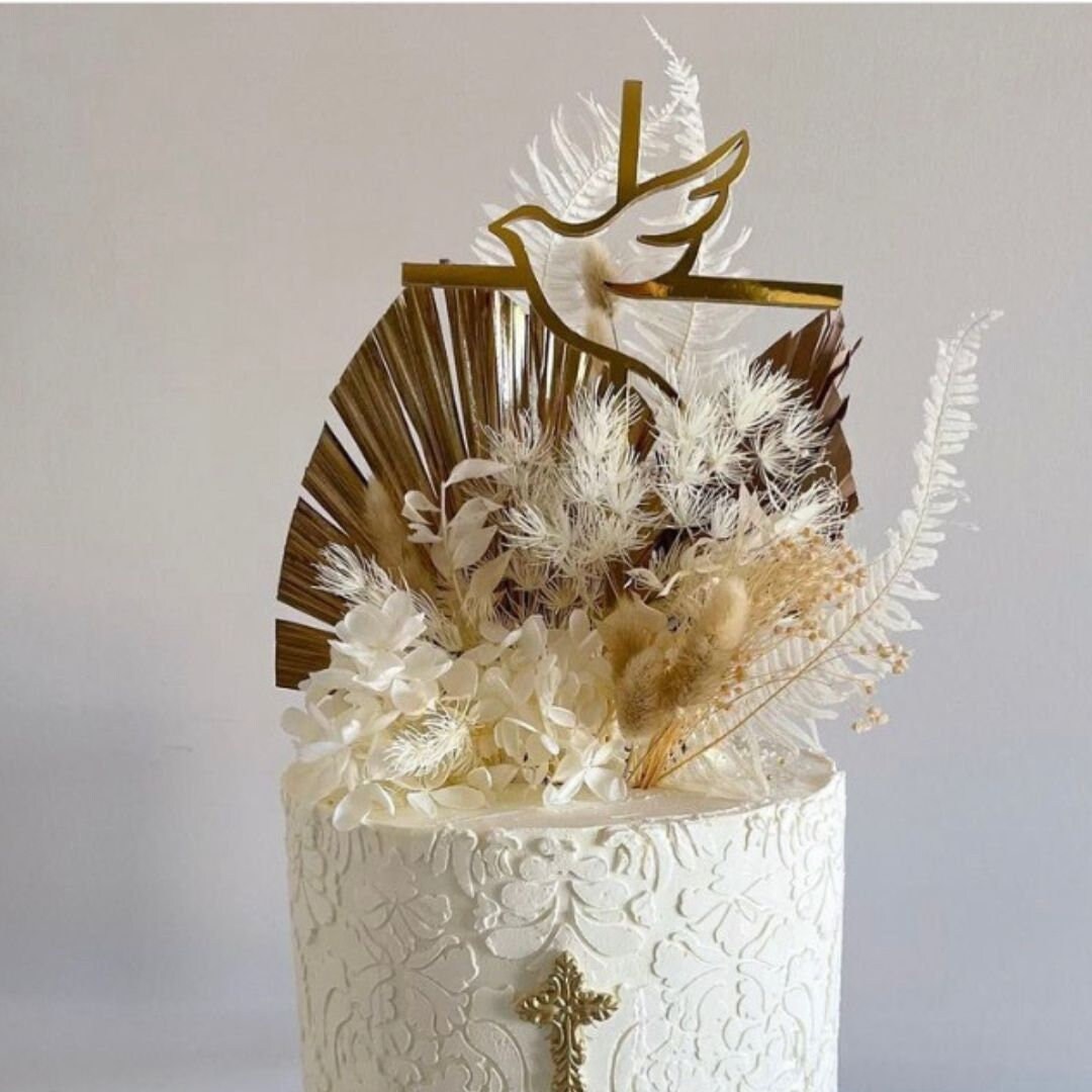 Holy Spirit and Cross Cake Topper First Communion Cake Topper Holy ...