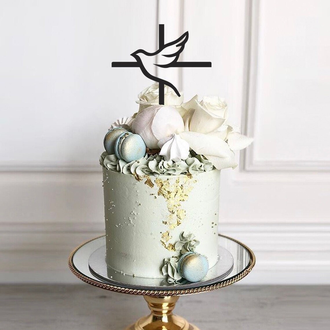 Holy Spirit and Cross Cake Topper First Communion Cake | Etsy