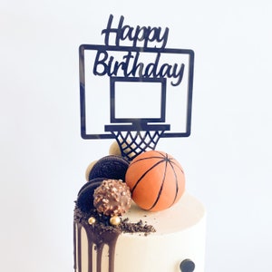 Basketball Cake Topper Set Basketball Hoop Cake Topper Basketball Cake ...