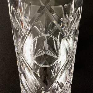 Waterford Crystal-custom Mercedes-benz Vase - Etsy