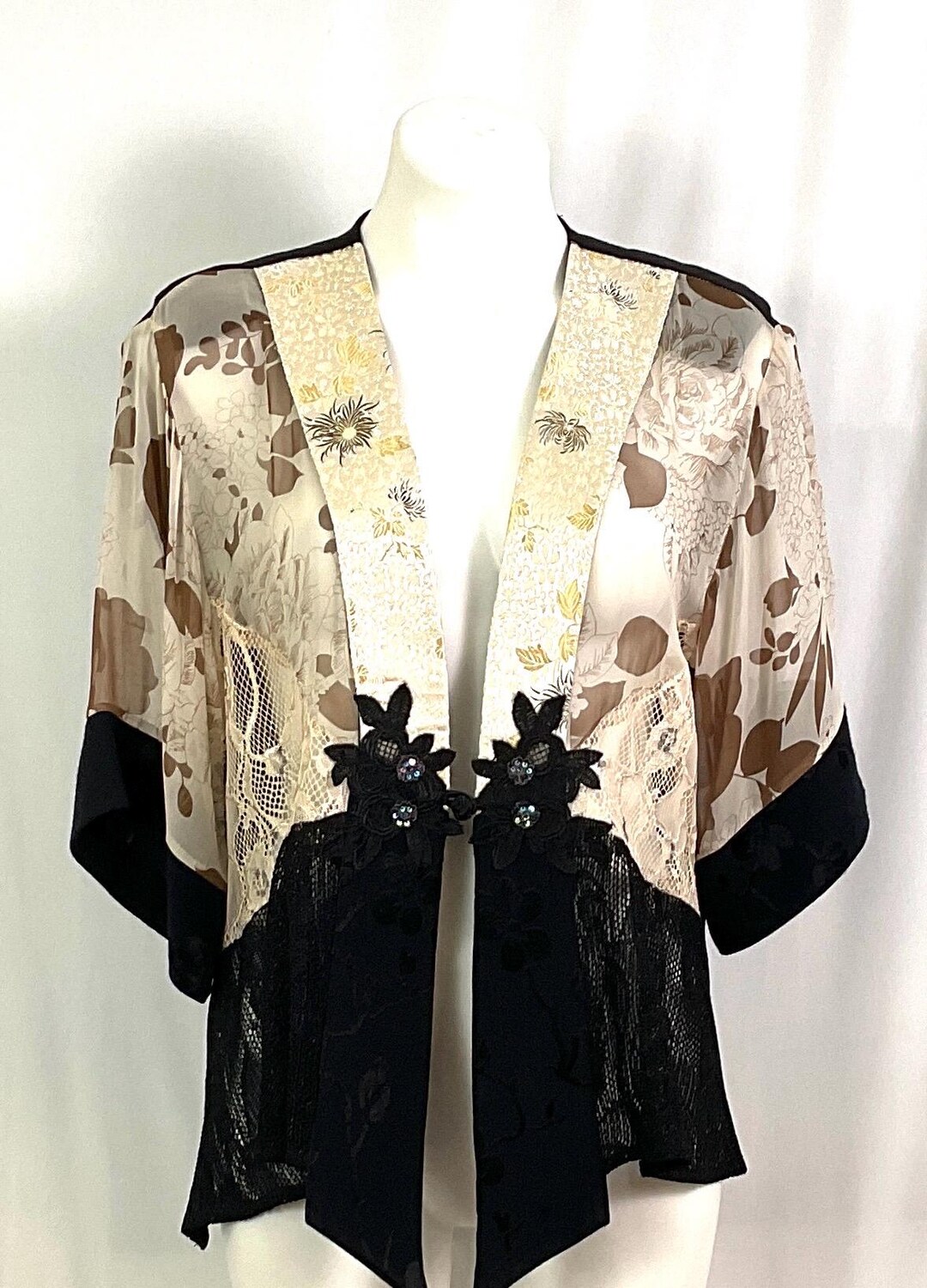 Spencer Alexis-combination of Chiffon, Lace, Satin Brocade, Georgette ...