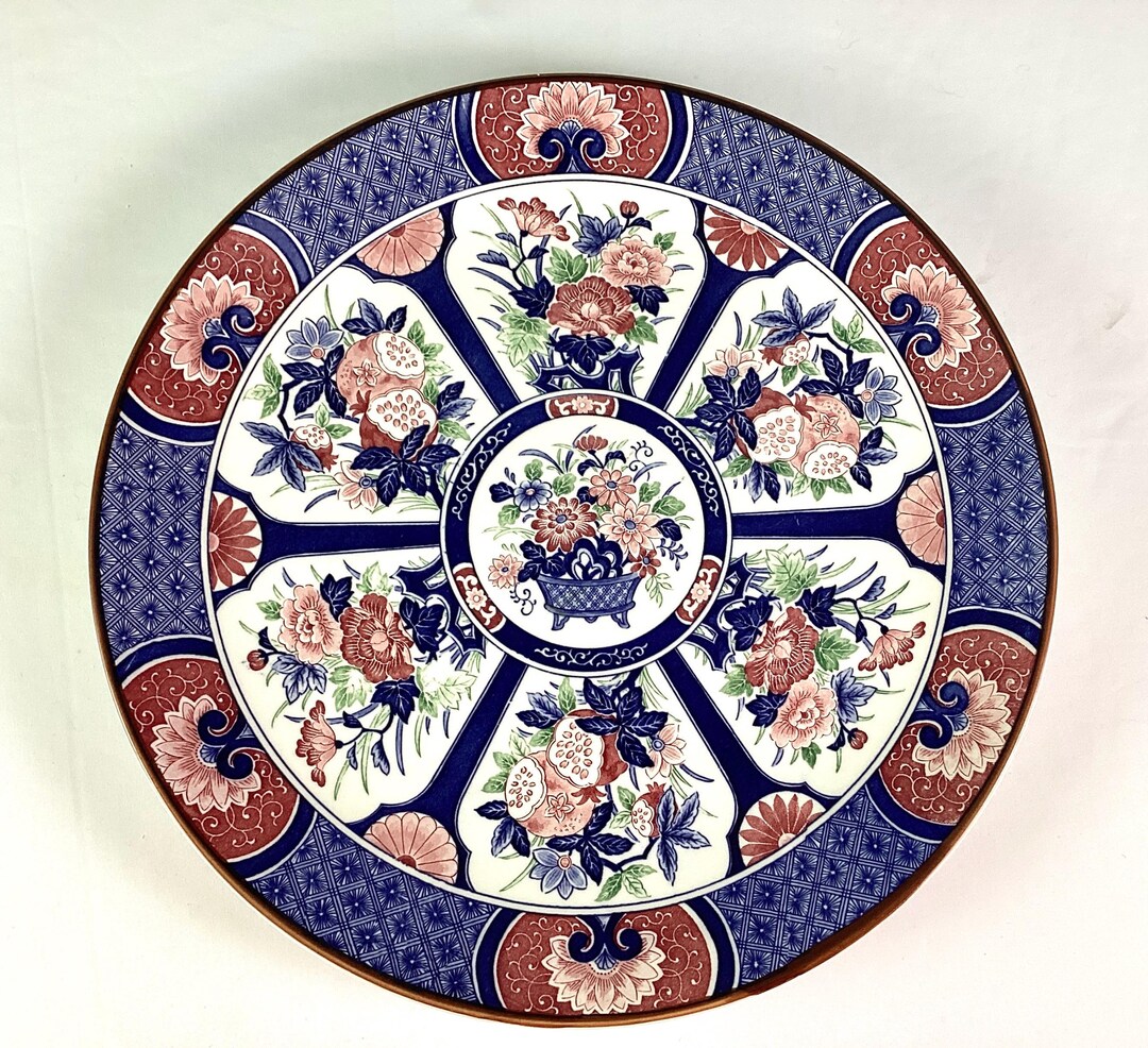 Vintage Tosho Toyo, Japan-imari Charger Plate - Etsy