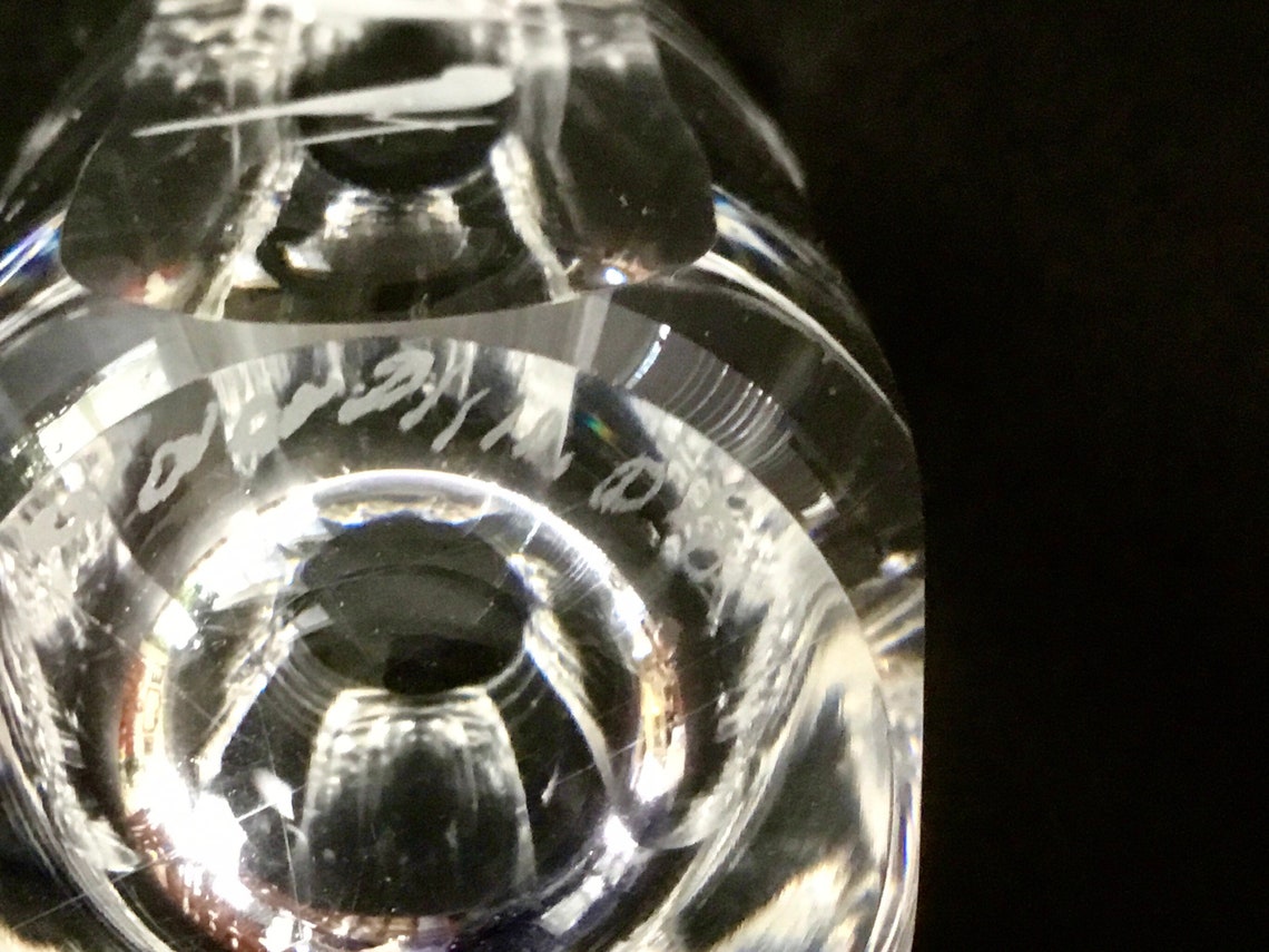 Orrefors Etched Crystal Vase - Etsy