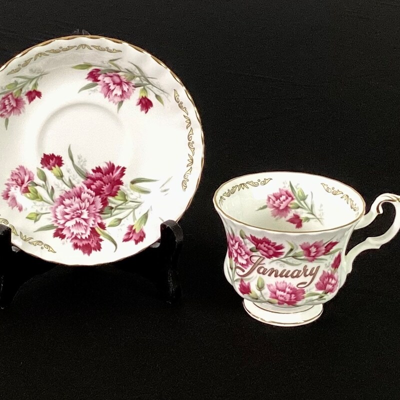 January Tea Cup - Etsy