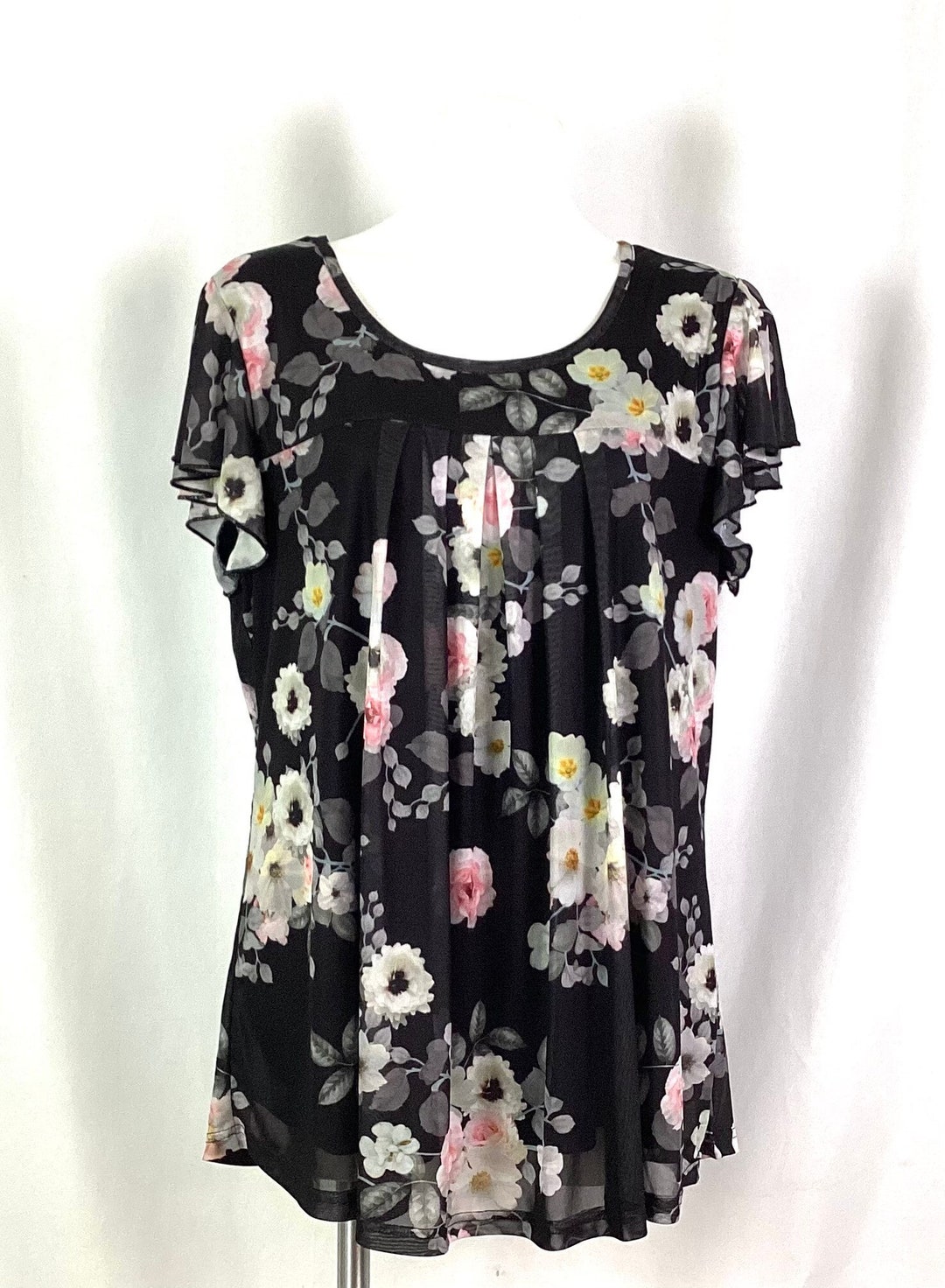 Furnex - Semi Sheer Silky Stretchy Floral Knit -XXL - Etsy