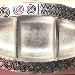 Rare, Wilton Armetale-reggae -oval Divided Tray - Etsy