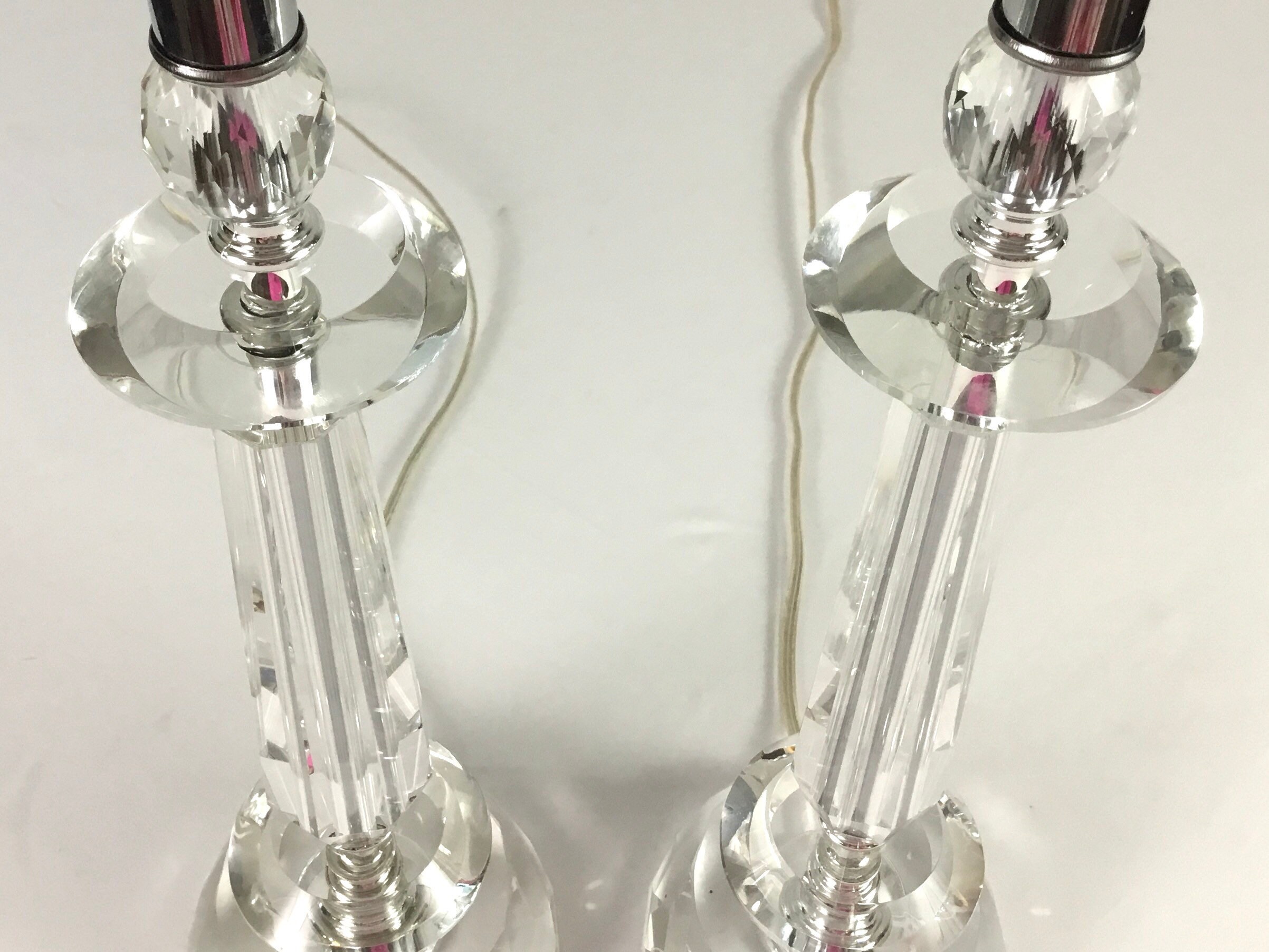 Cut Crystal Table Lamps - Etsy