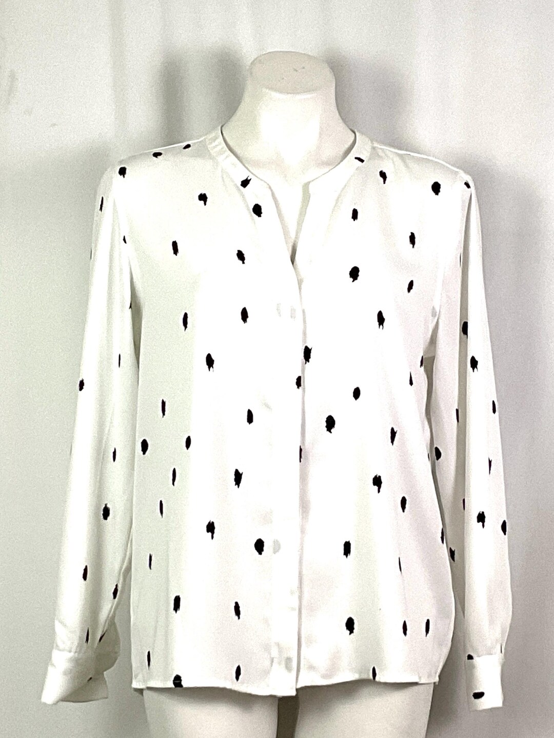 Jasmine & Juliana-poly Silk Blouse-us Medium - Etsy