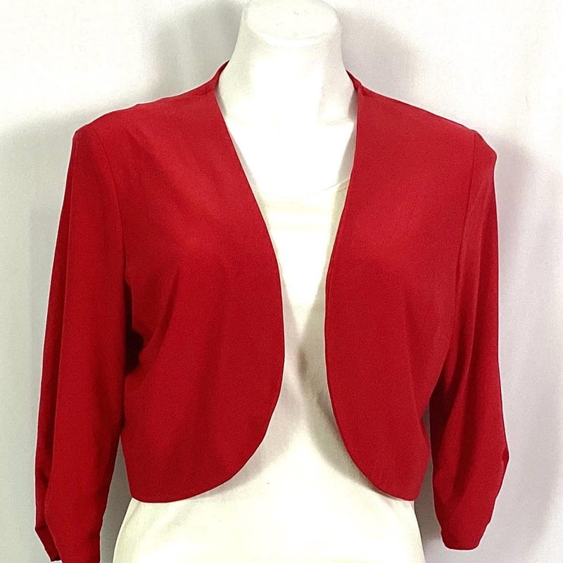 Red Shrug - Etsy