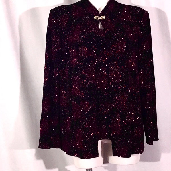 Red Glitter Jacket - Etsy