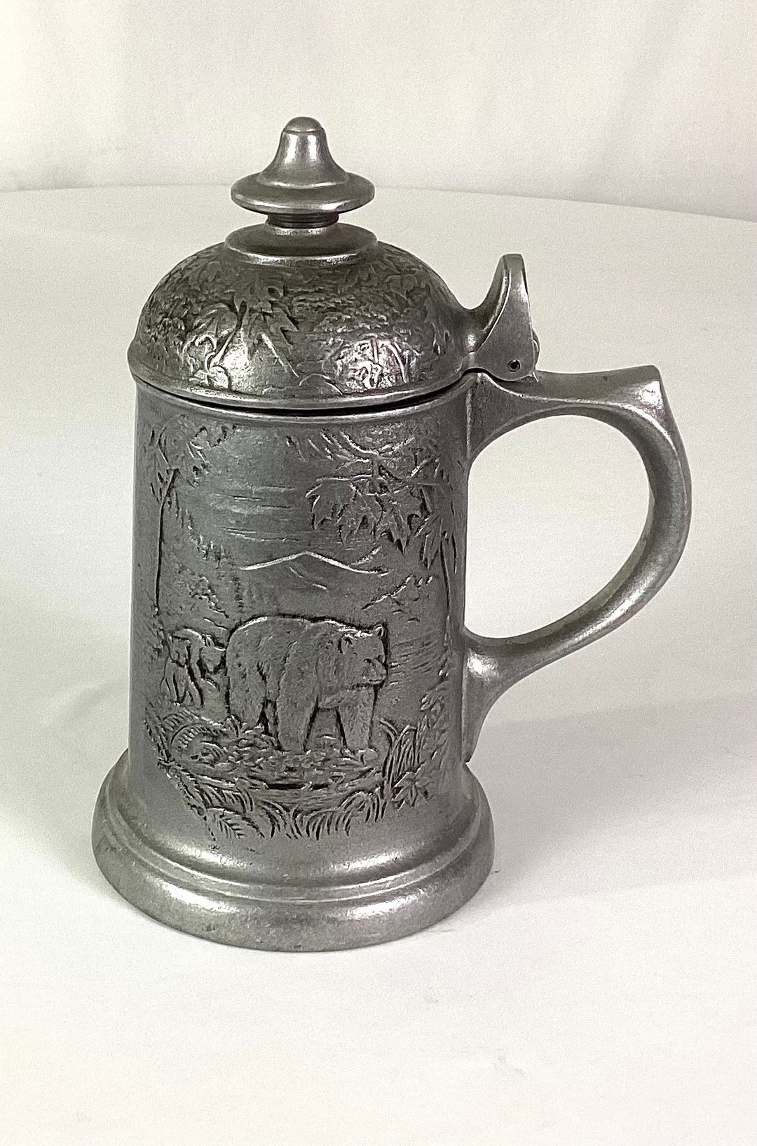 Country Ware, Pewter-1 Liter, Bear Beer Stein - Etsy