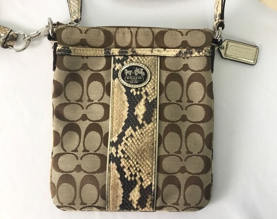 Coach signature -Kitt messenger/crossbody bag - Gem