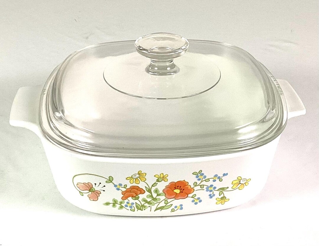 Corning Ware -wild Flower-2 Liter-casserole - Etsy
