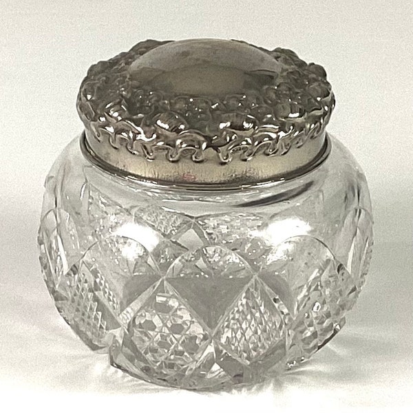 Antique Powder Jar - Etsy