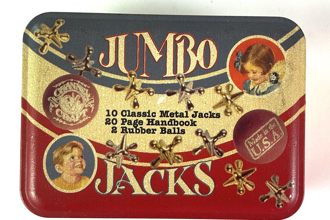 Vintage Jumbo Jacks -(looks New in the Box) -game in Its Original Tin ...
