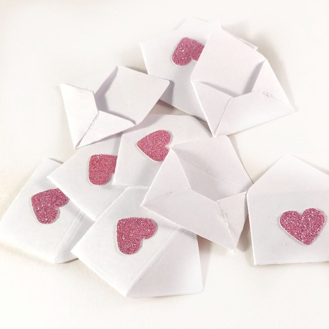 Pink Heart Mini Envelopes and Cards Miniature Envelopes - Etsy
