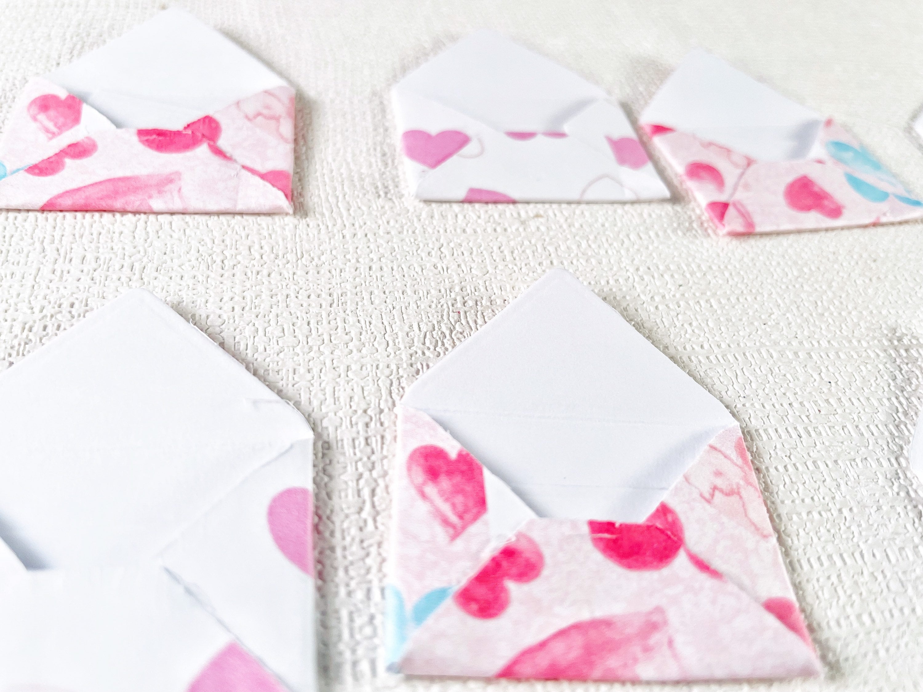 10 Mini Envelopes and Cards, Miniature Envelopes and Cards, Valentines ...