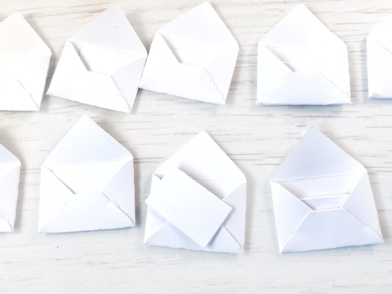 10 Mini envelopes and cards note cards mini envelope | Etsy