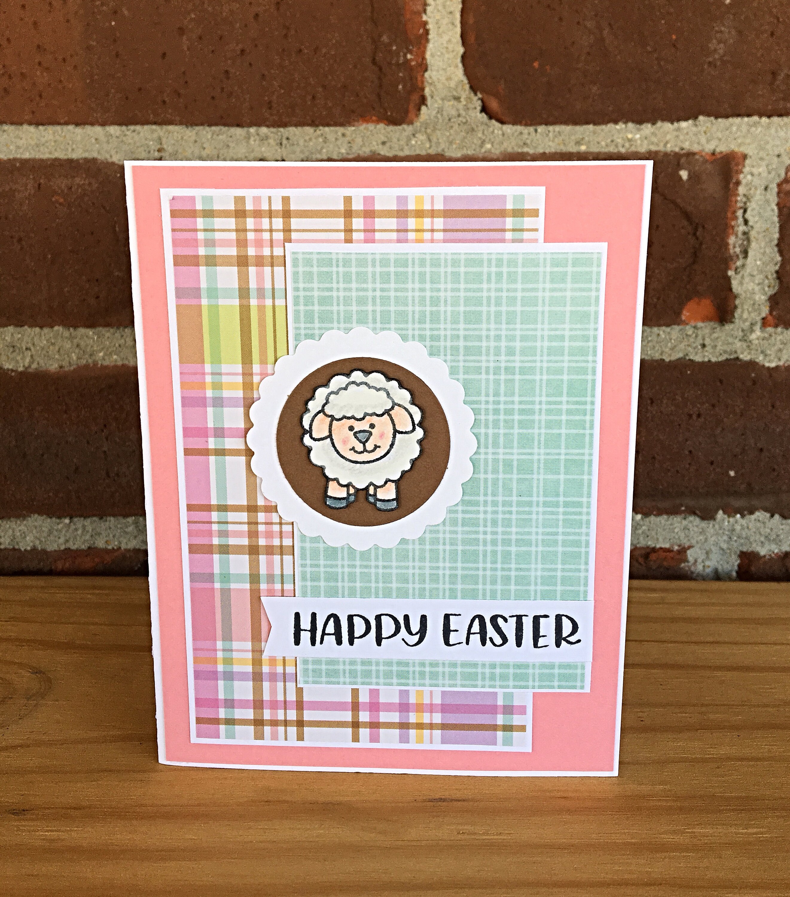 Cute Happy Easter Handmade Greeting Card With Sheep | Etsy