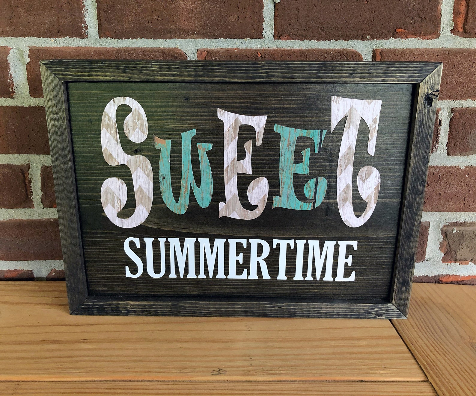Reversible Happy 4th of July and Sweet Summertime Sign Rustic - Etsy