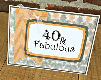 Happy 40th Birthday Greeting Card - Etsy