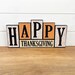 Reversible Merry Christmas and Happy Thanksgiving Letter Block Set for ...