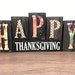 Reversible Merry Christmas and Happy Thanksgiving Letter Block Set for ...