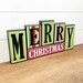 Reversible Merry Christmas and Happy Thanksgiving Letter Block Set for ...