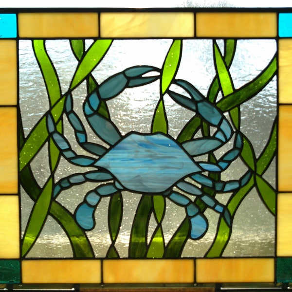 Stained Glass Crab - Etsy