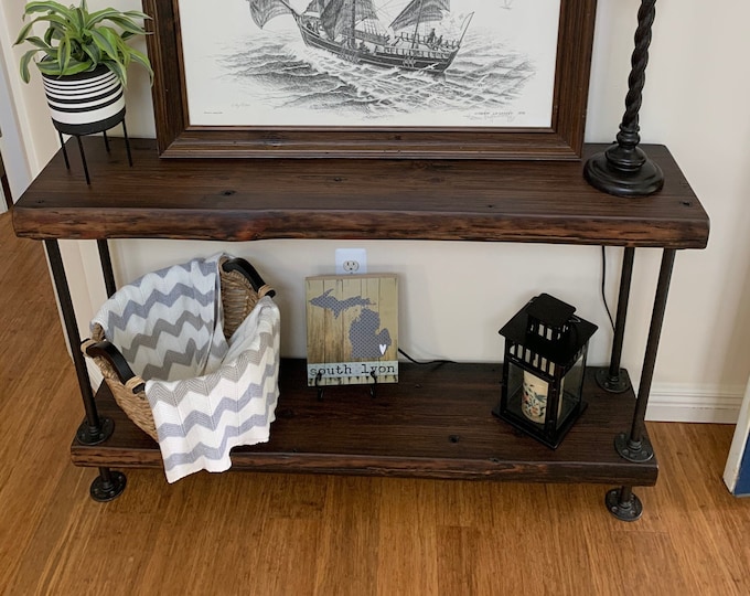 Barn Wood 2 Tier Sofa Table - Etsy