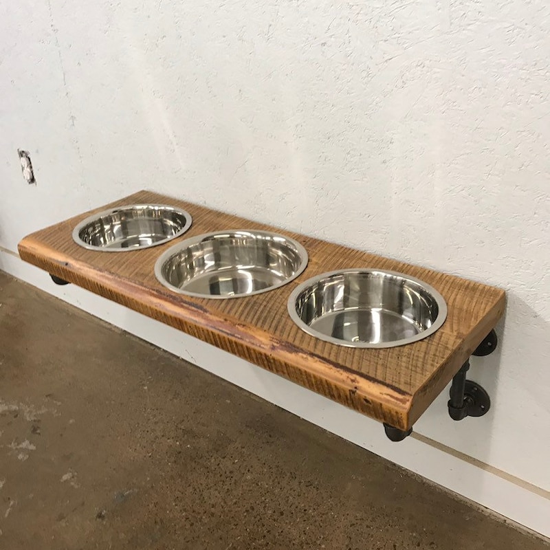 Rustic Dog Bowl - Etsy