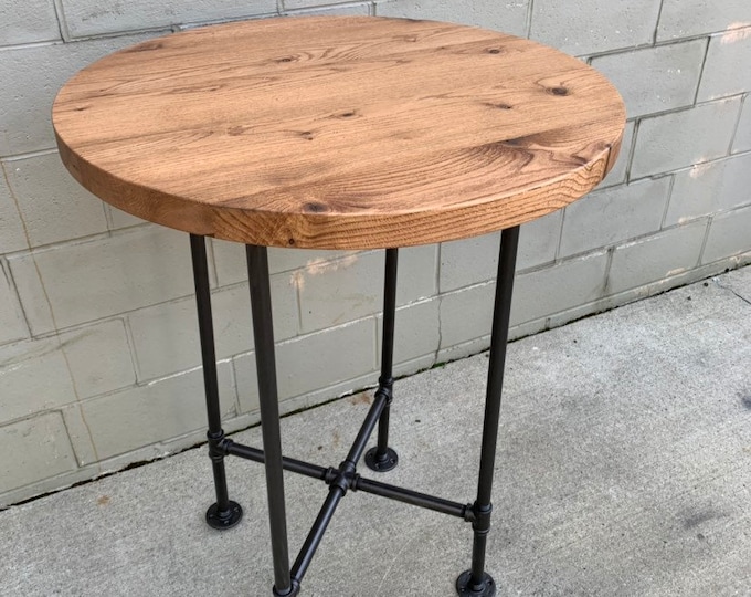 Reclaimed Barnwood Round Table Dinner Dinning Restaurant - Etsy