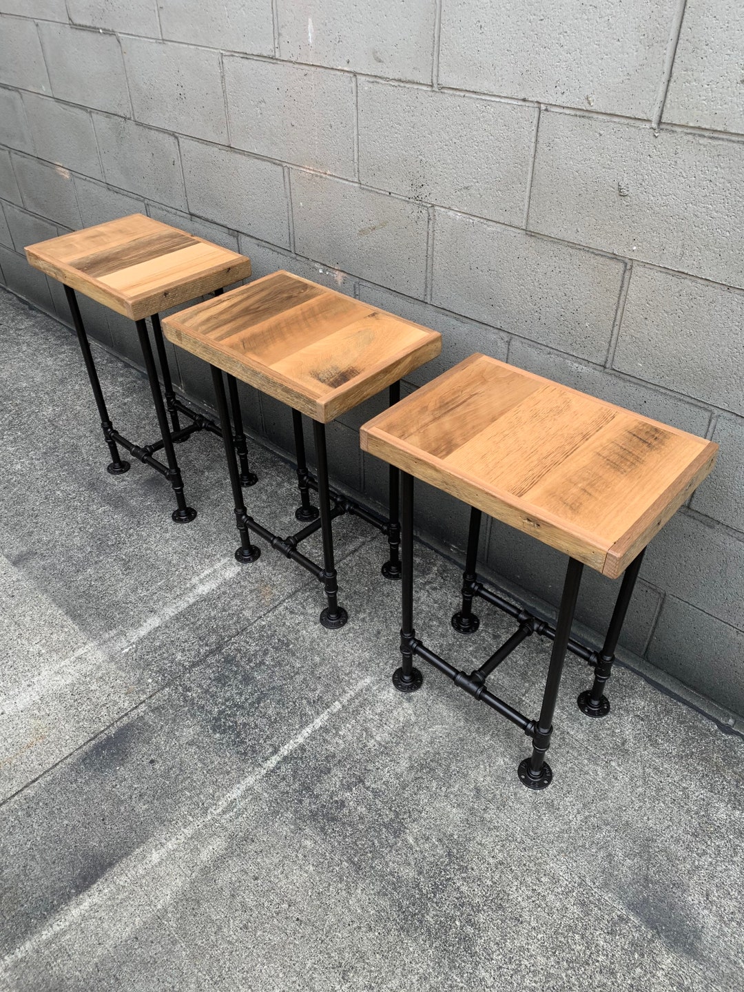 Reclaimed Barn Wood Bar Stool - Etsy