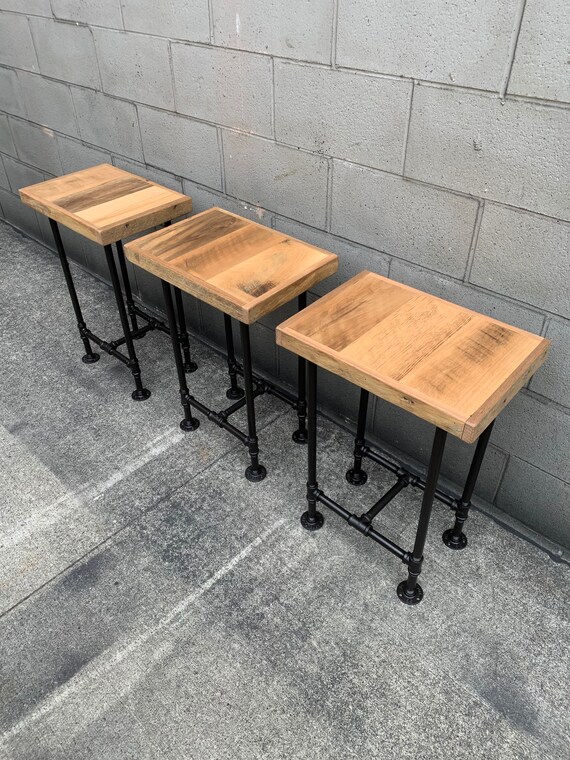 Reclaimed Barn Wood Bar Stool | Etsy