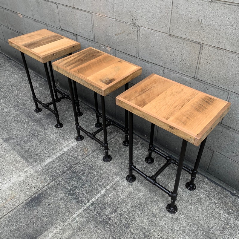 Reclaimed Bar Stool - Etsy