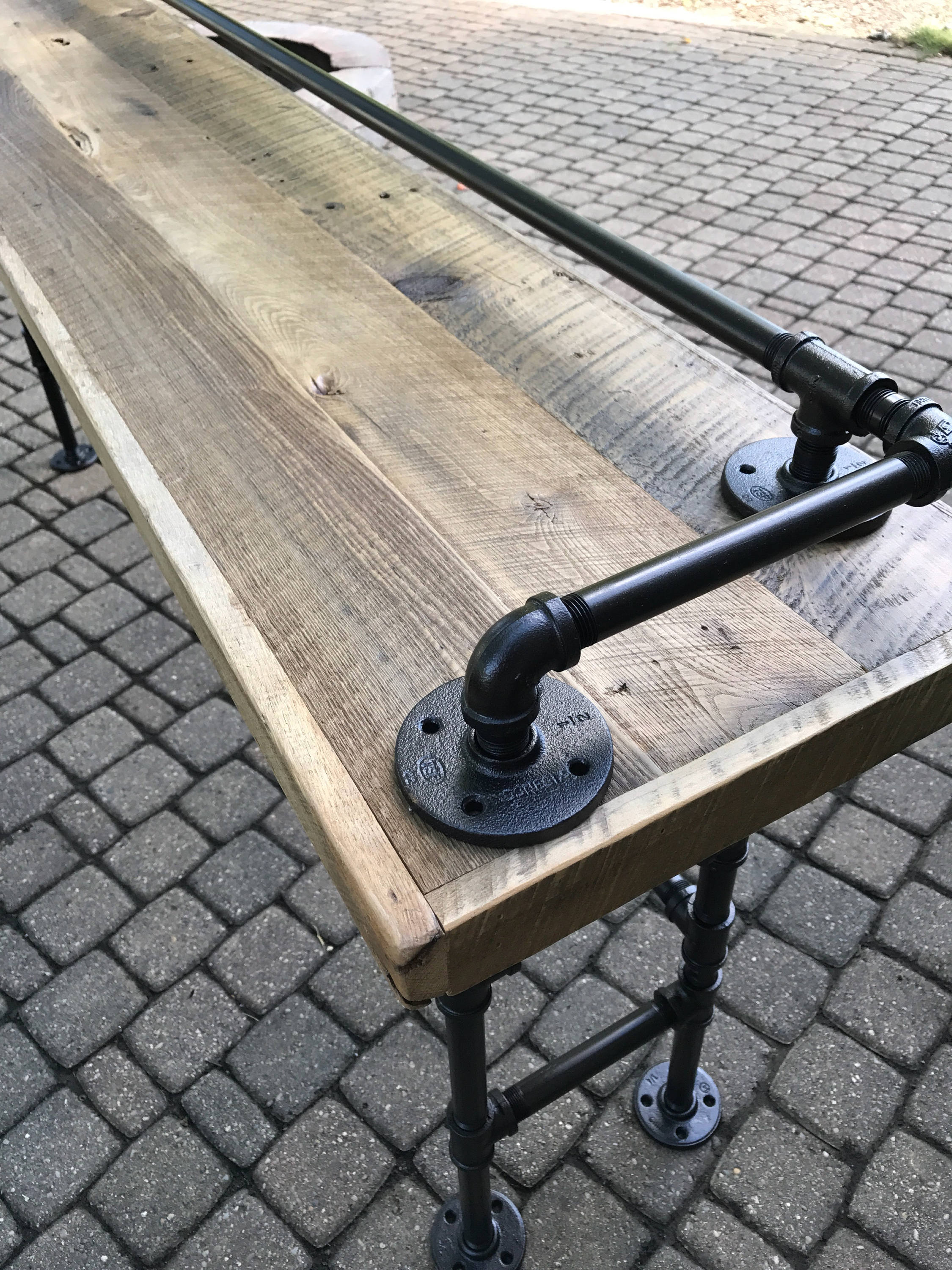 Reclaimed Barn Wood Rustic Sofa Bar Table - Etsy