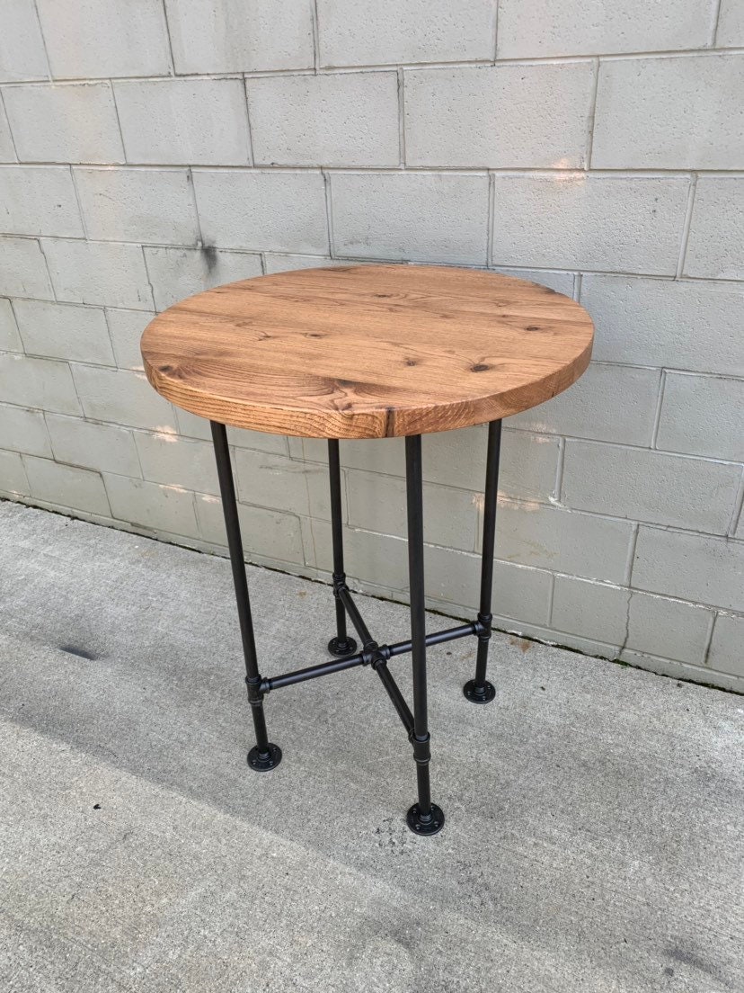 Reclaimed Barnwood Round Table Dinner Dinning Restaurant | Etsy